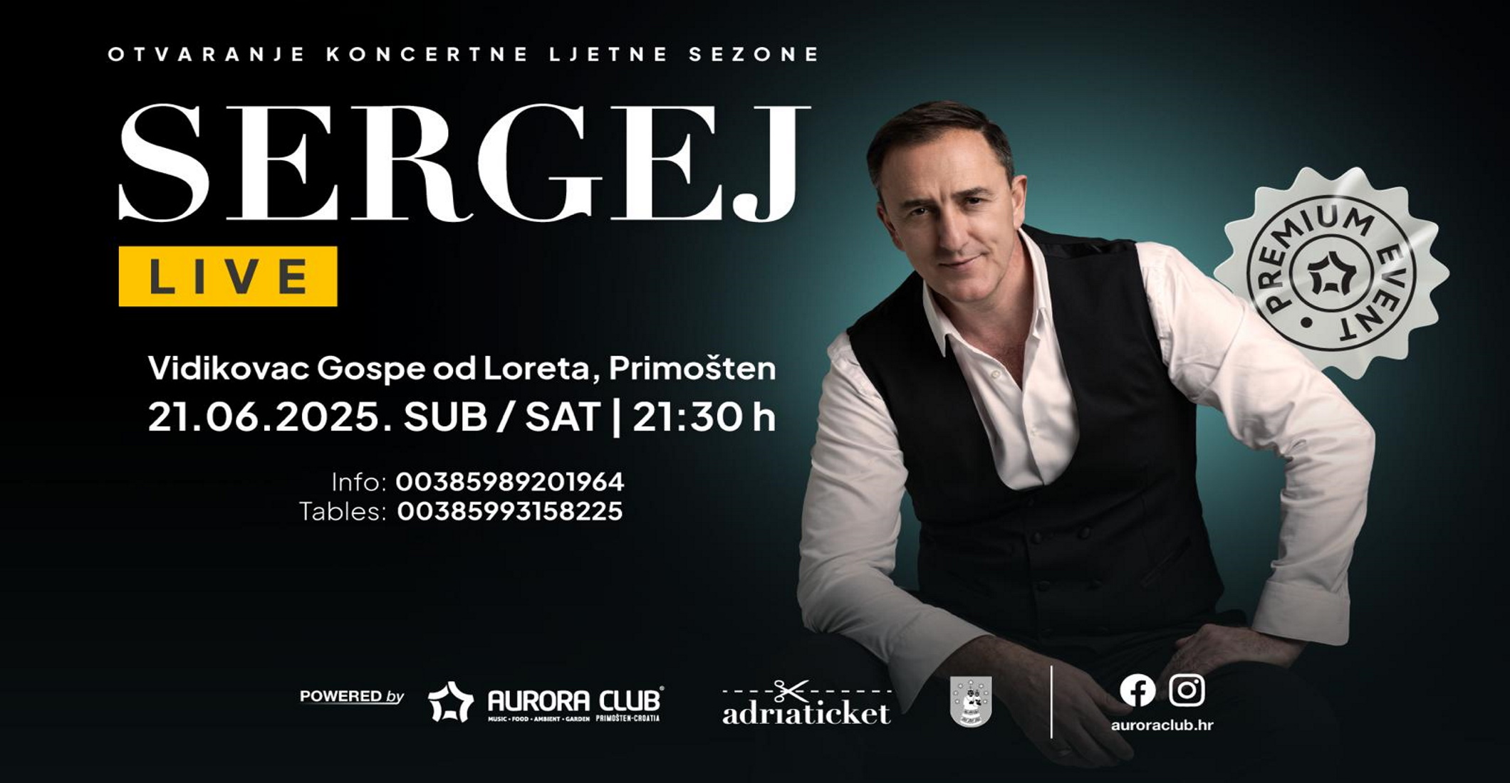 Adriaticket • Sergej Ćetković @ Primošten